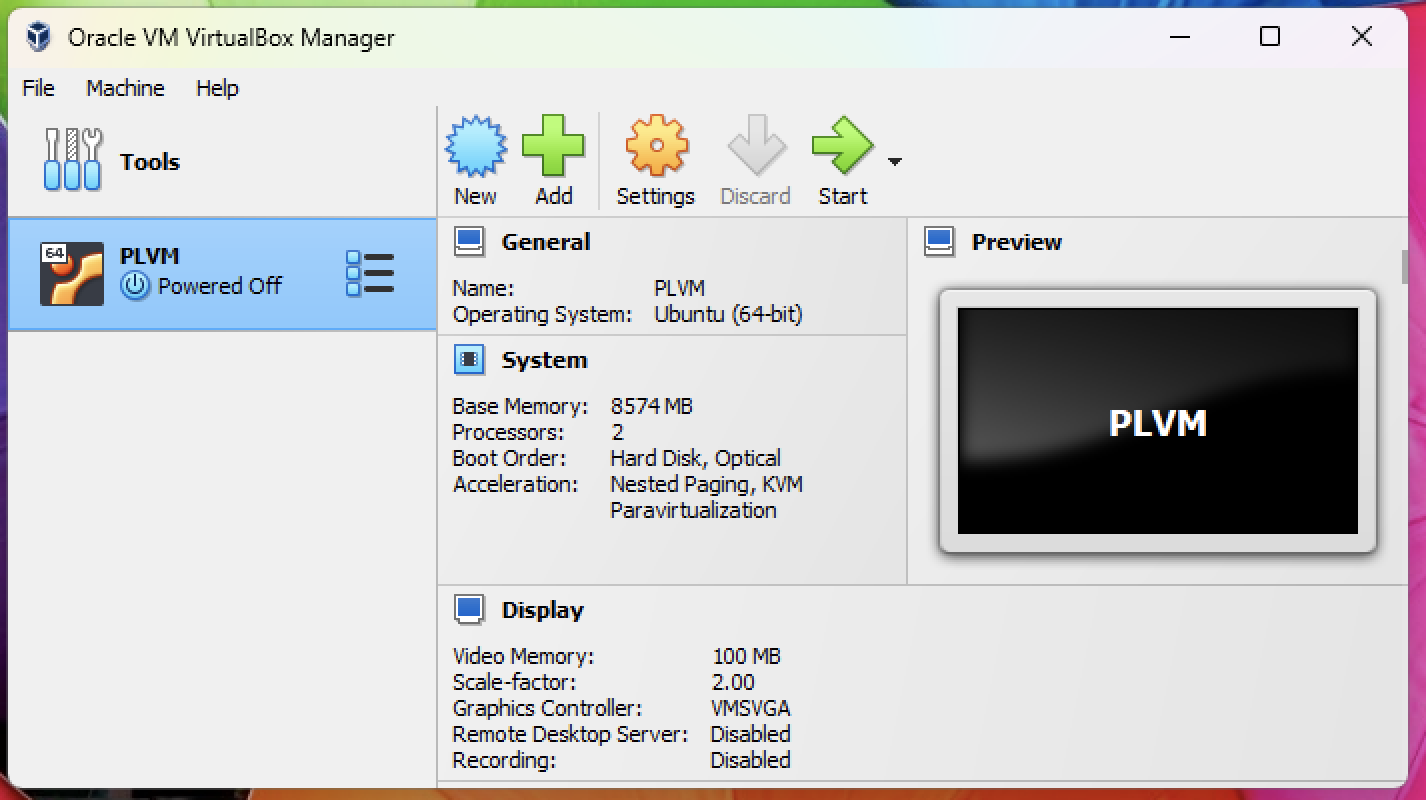 A virtual machine for homeworks - Programming Languages Concepts
